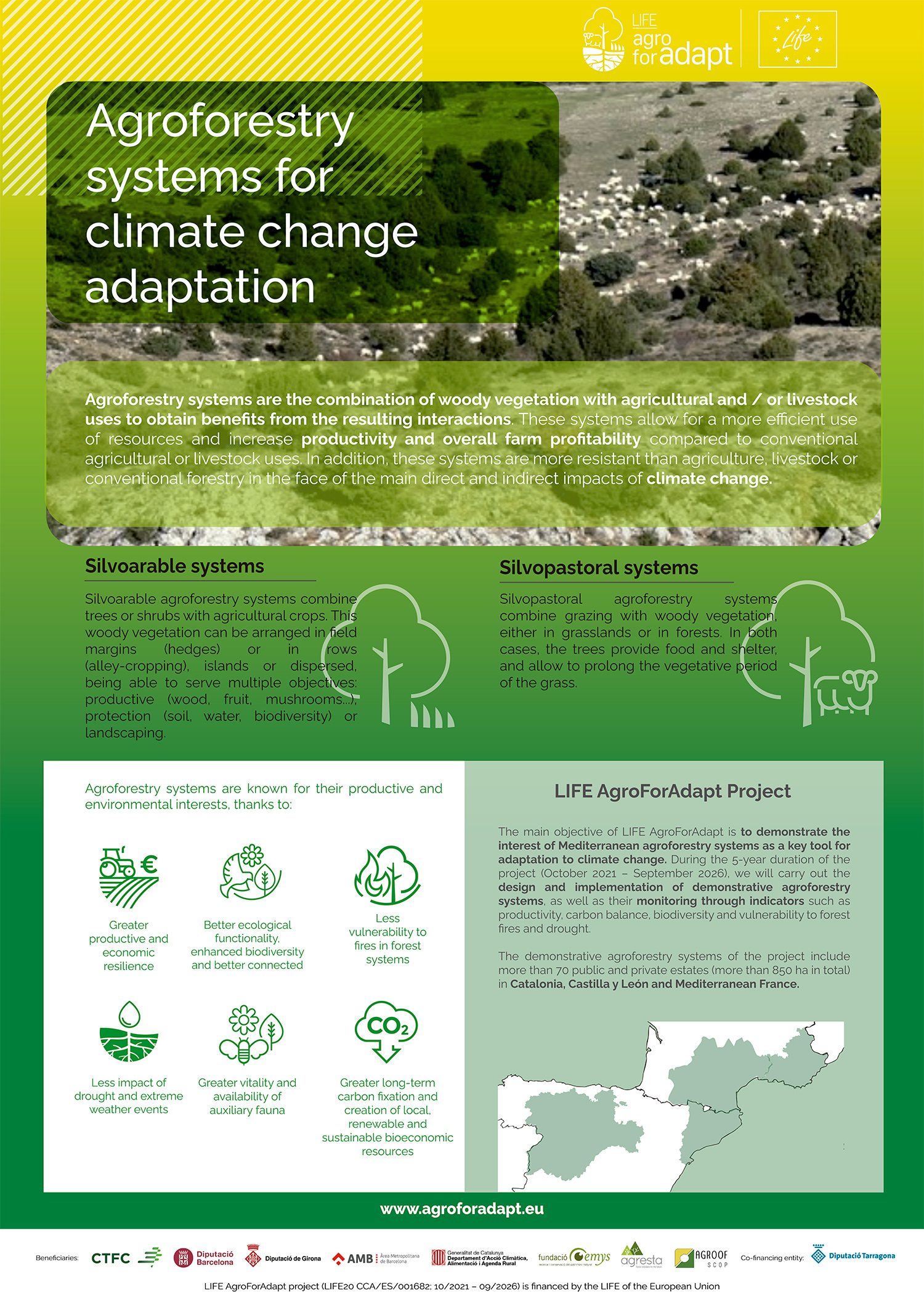 Project brochure and poster | Agroforadapt
